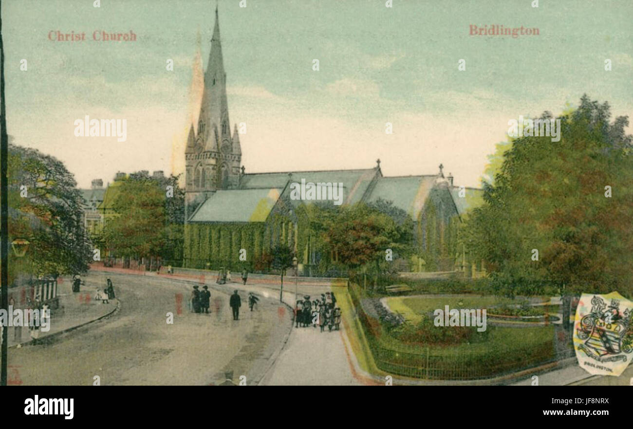 A historic image of Christ Church in Bridlington, captured in 1911 ...