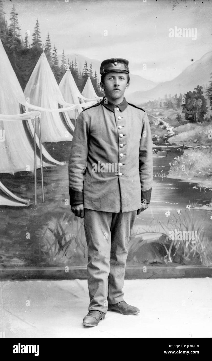 A soldier, ca 1912-1920: A portrait of a soldier from 1912-1920 in ...