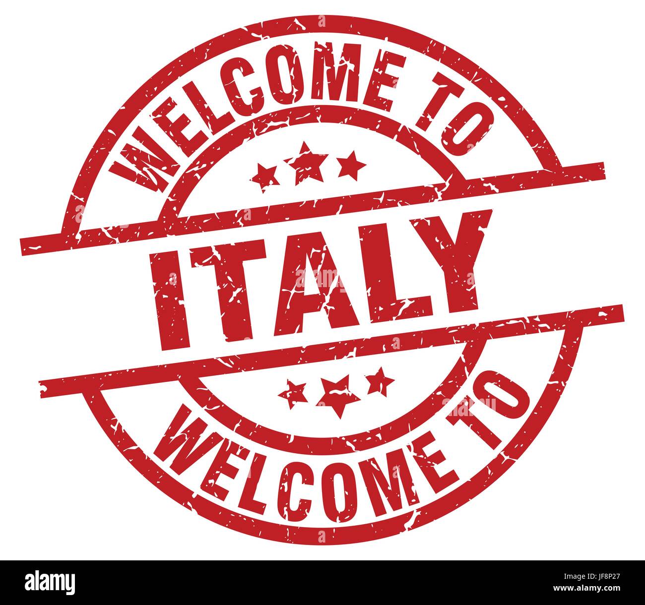 welcome to Italy red stamp Stock Vector Image & Art - Alamy