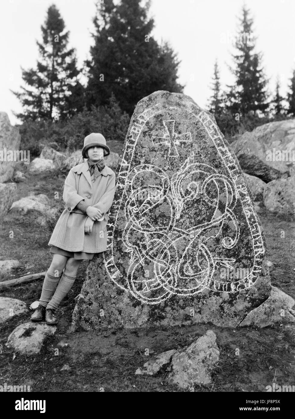 Stone rune Black and White Stock Photos & Images - Alamy