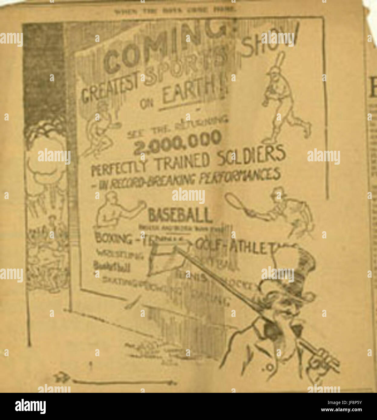 WWPLCartoon16 - A vintage cartoon illustrating a satirical or humorous ...