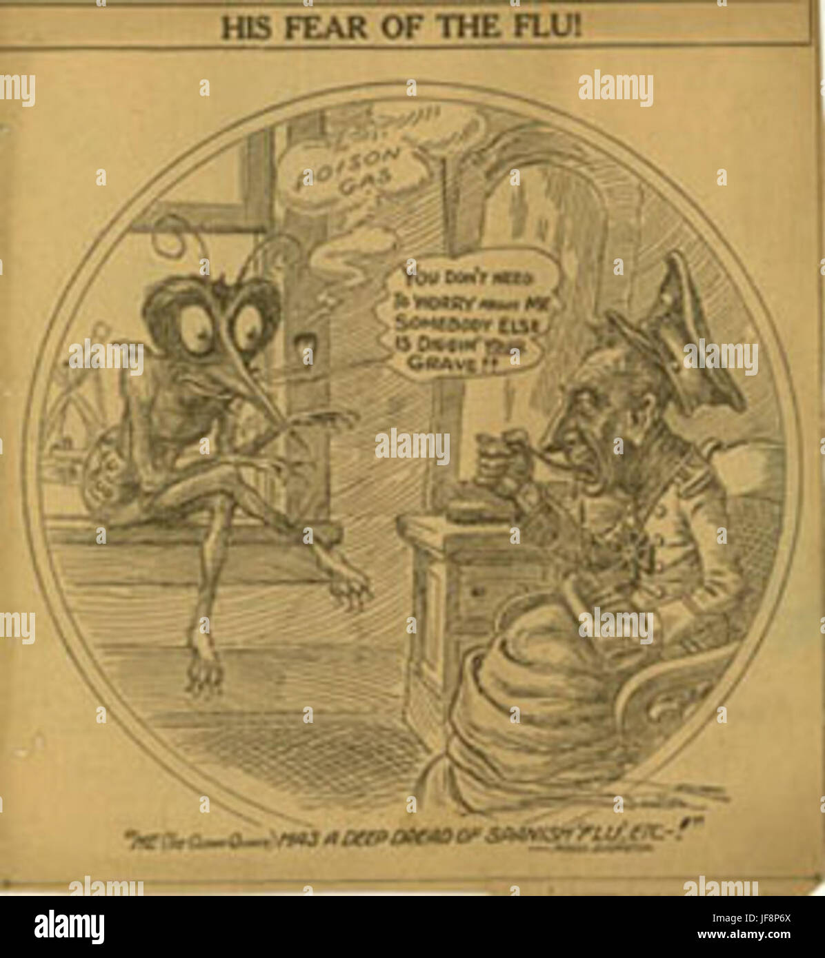 A historical political cartoon, WWPLCartoon14, representing a satirical ...