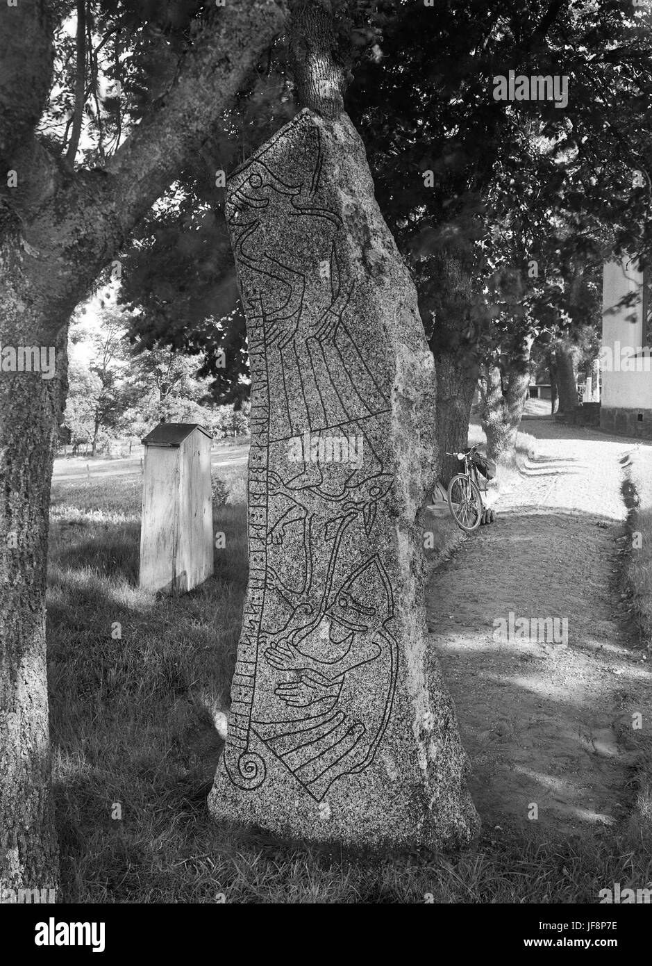 Swedish runestones Black and White Stock Photos & Images - Alamy