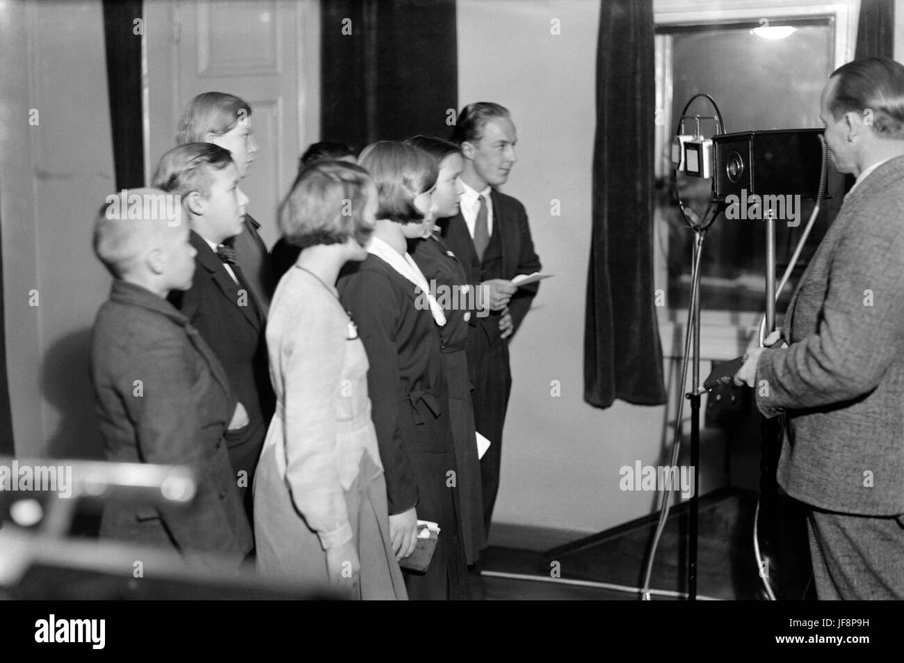 A live children's radio programme in progress, an exciting moment in a ...