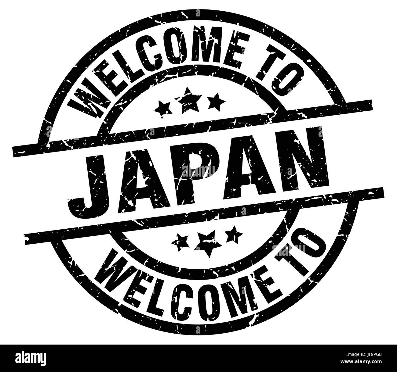 welcome to Japan black stamp Stock Vector Image & Art - Alamy