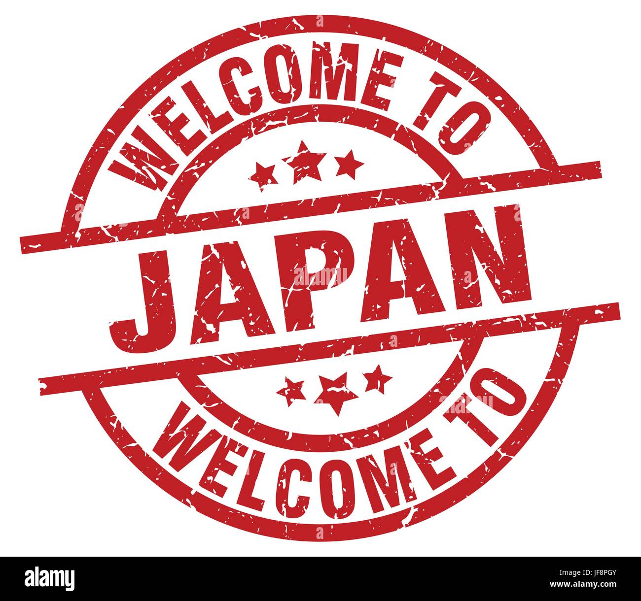 welcome to Japan red stamp Stock Vector Image & Art - Alamy