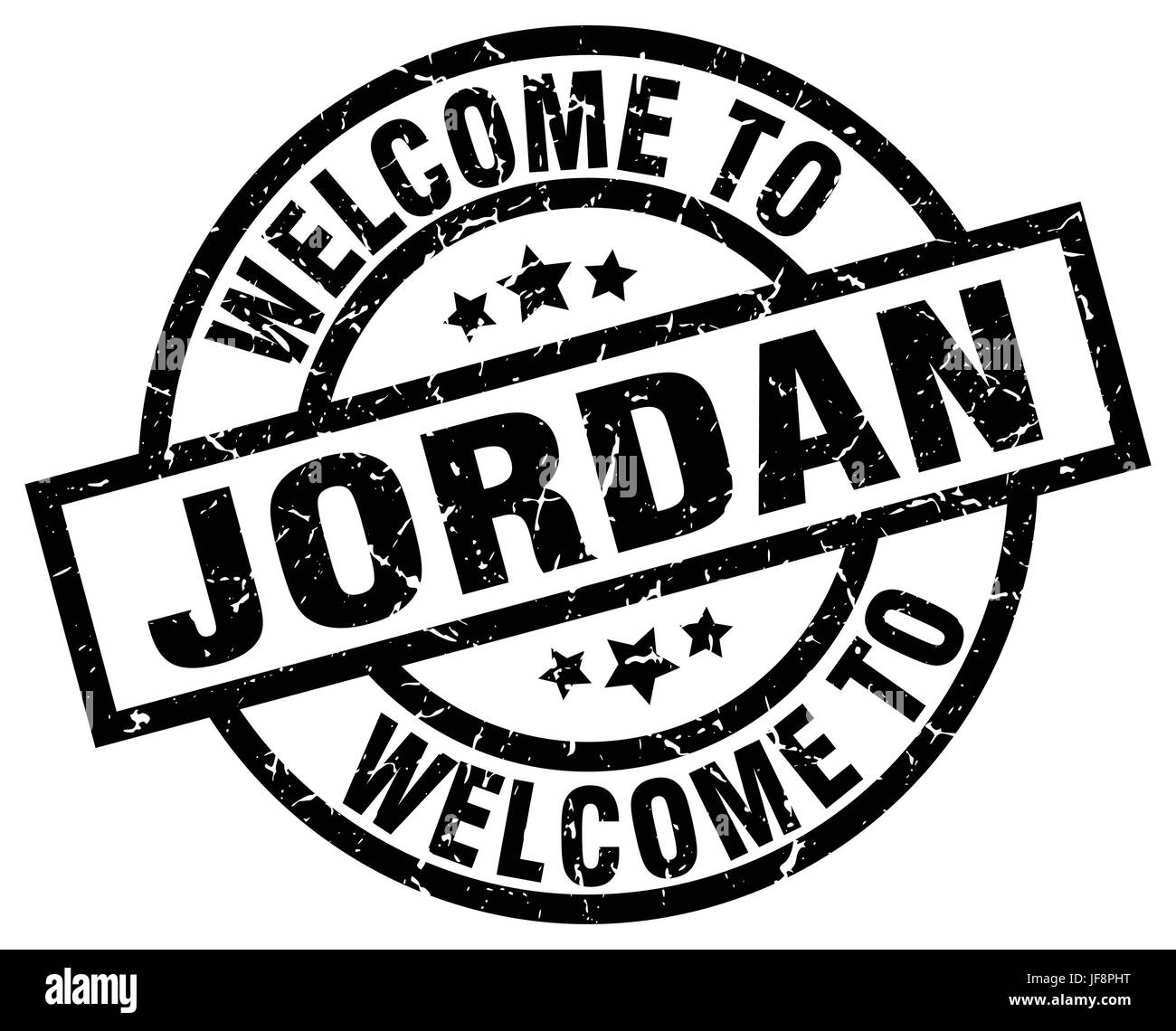 Welcome to jordan sign Black and White Stock Photos & Images - Alamy