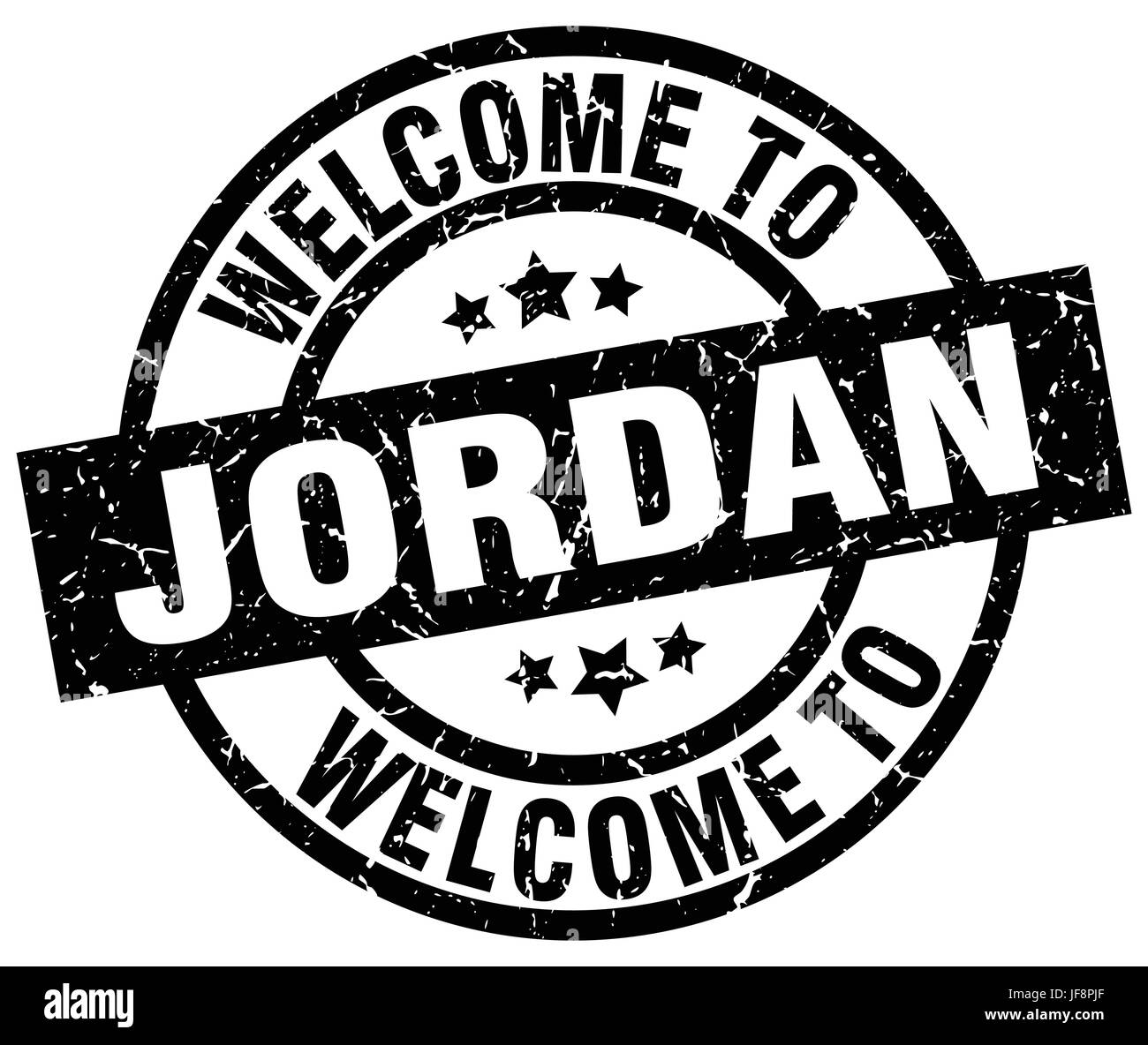 welcome to Jordan black stamp Stock Vector Image & Art - Alamy