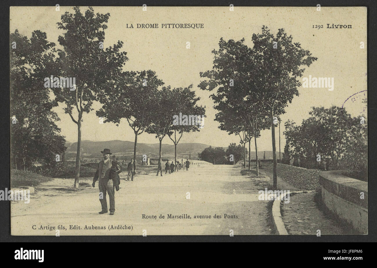 A historic depiction of the Livron Route in France’s Avenue des Ponts ...