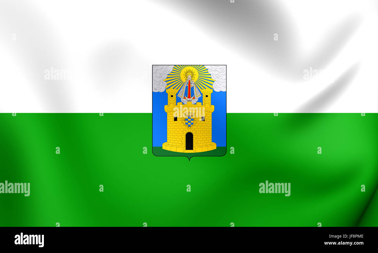 3D Flag of the Medellin City, Colombia Stock Photo - Alamy
