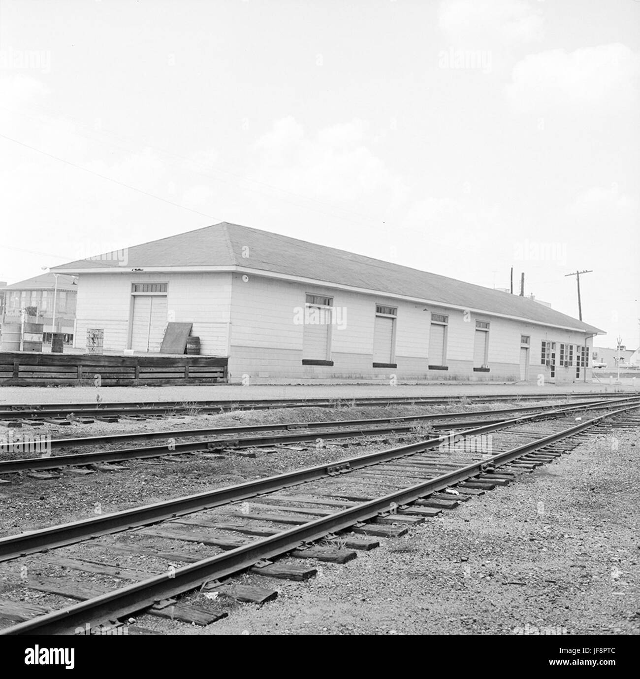 A historic image of the Texas and Pacific Railway Station in Sherman ...