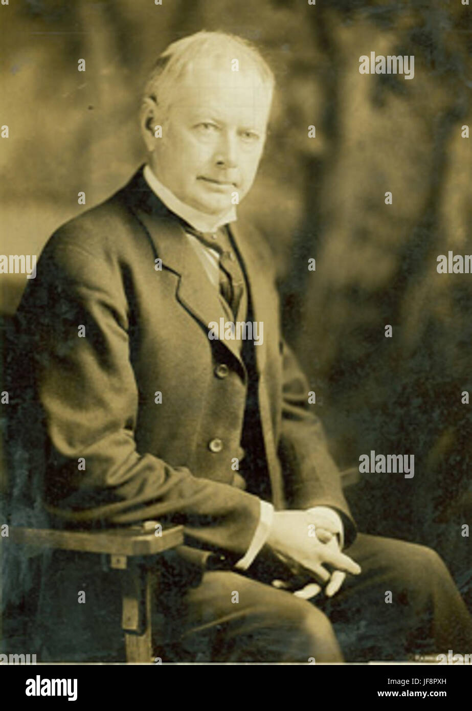 A vintage portrait of Albert Burleson, an American politician and ...