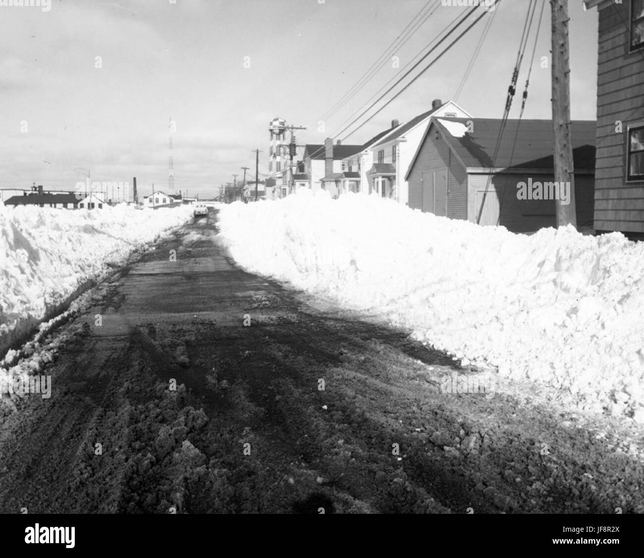 A historic winter snapshot of Halifax, Nova Scotia, capturing the snowy ...