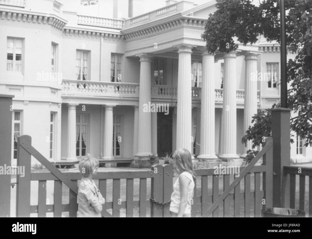 A historical image of Dundurn Castle in Hamilton, Ontario, showcasing ...