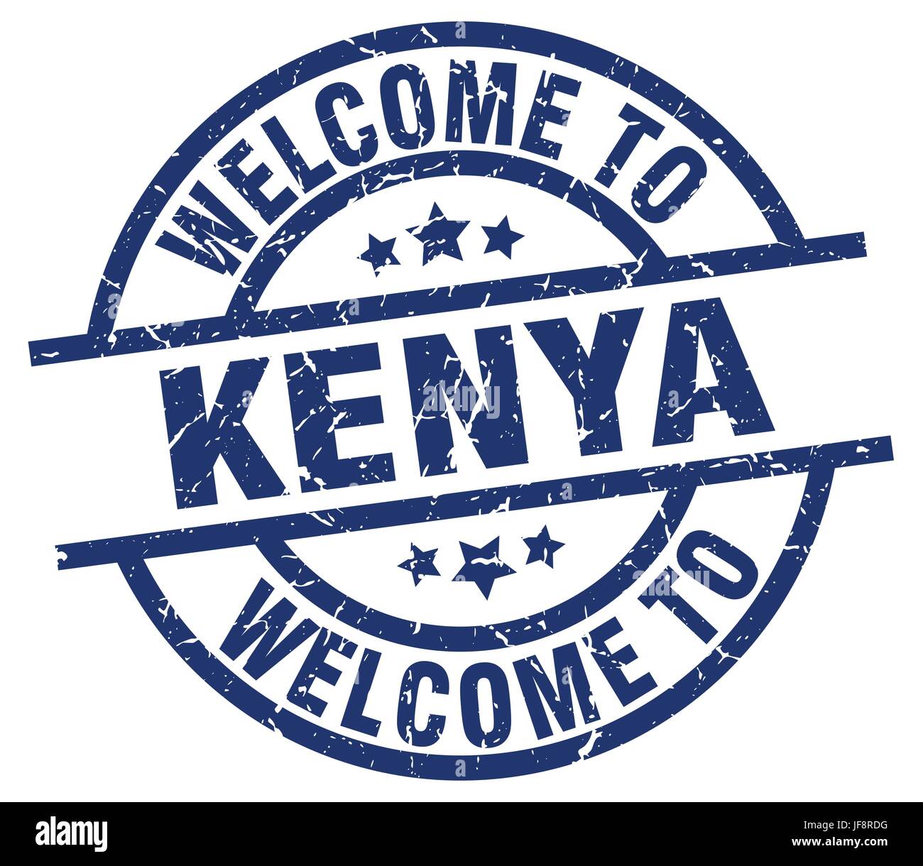 welcome to Kenya blue stamp Stock Vector Image & Art - Alamy