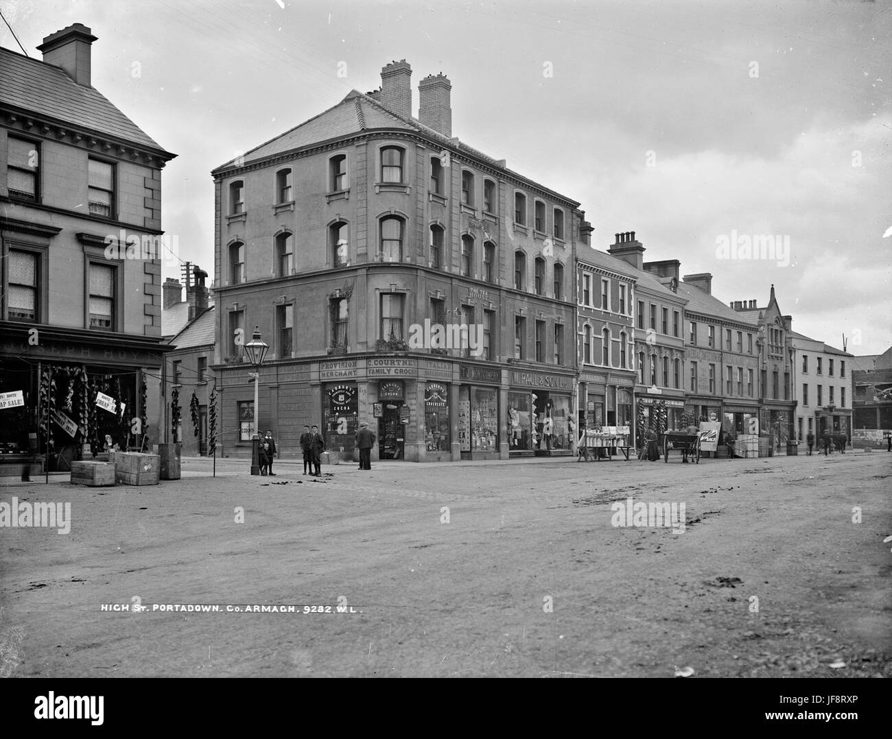 A vintage photograph of High Street in Portadown, Northern Ireland ...