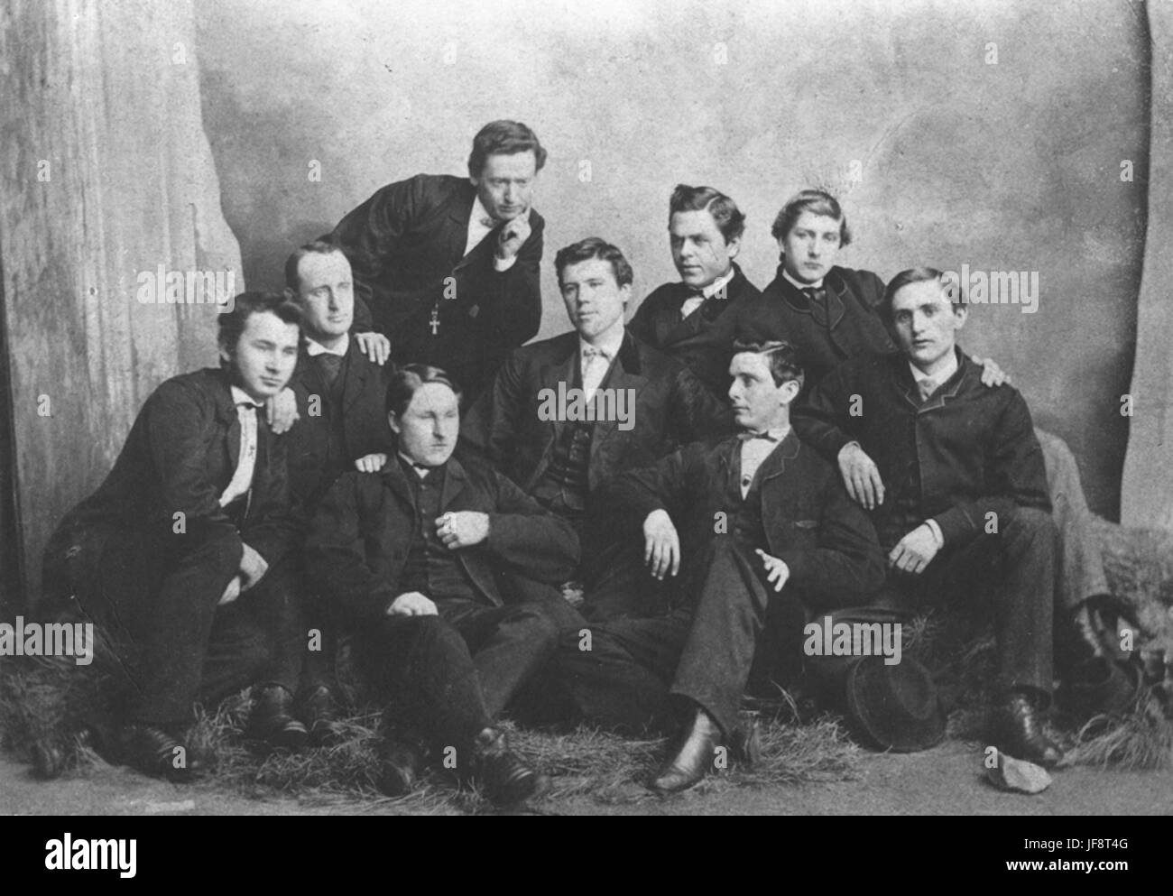 A historical photograph from 1875 showing articling students of the Law ...