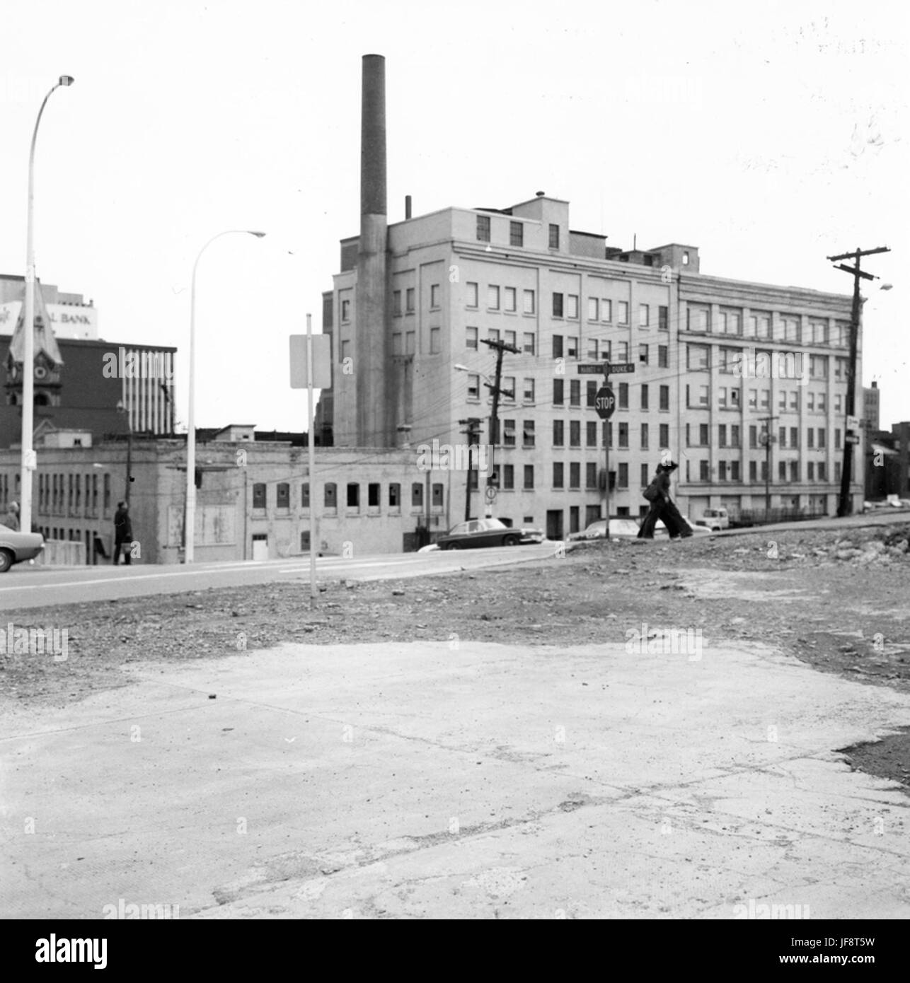 A historical photograph of the Moirs Ltd Factory and Warehouse on ...