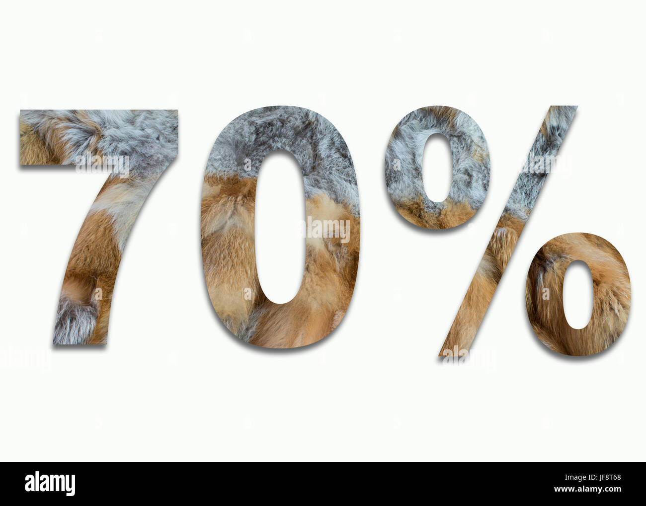 70% red fox fur in a font trained Stock Photo - Alamy