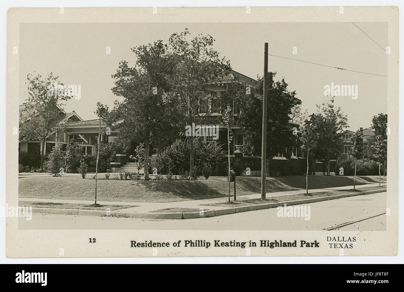 Residence of Phillip Keating in Highland Park Stock Photo - Alamy