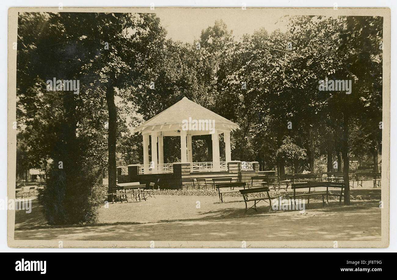 The newly built bandstand at City Park, designed as a space for public ...