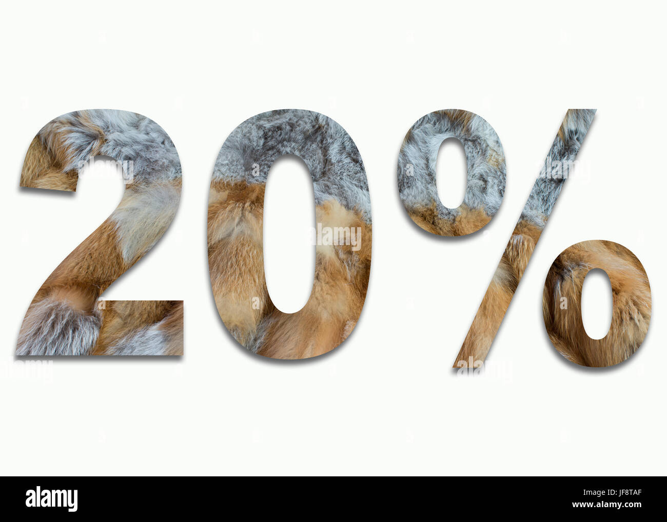 20% red fox fur in a font trained Stock Photo - Alamy