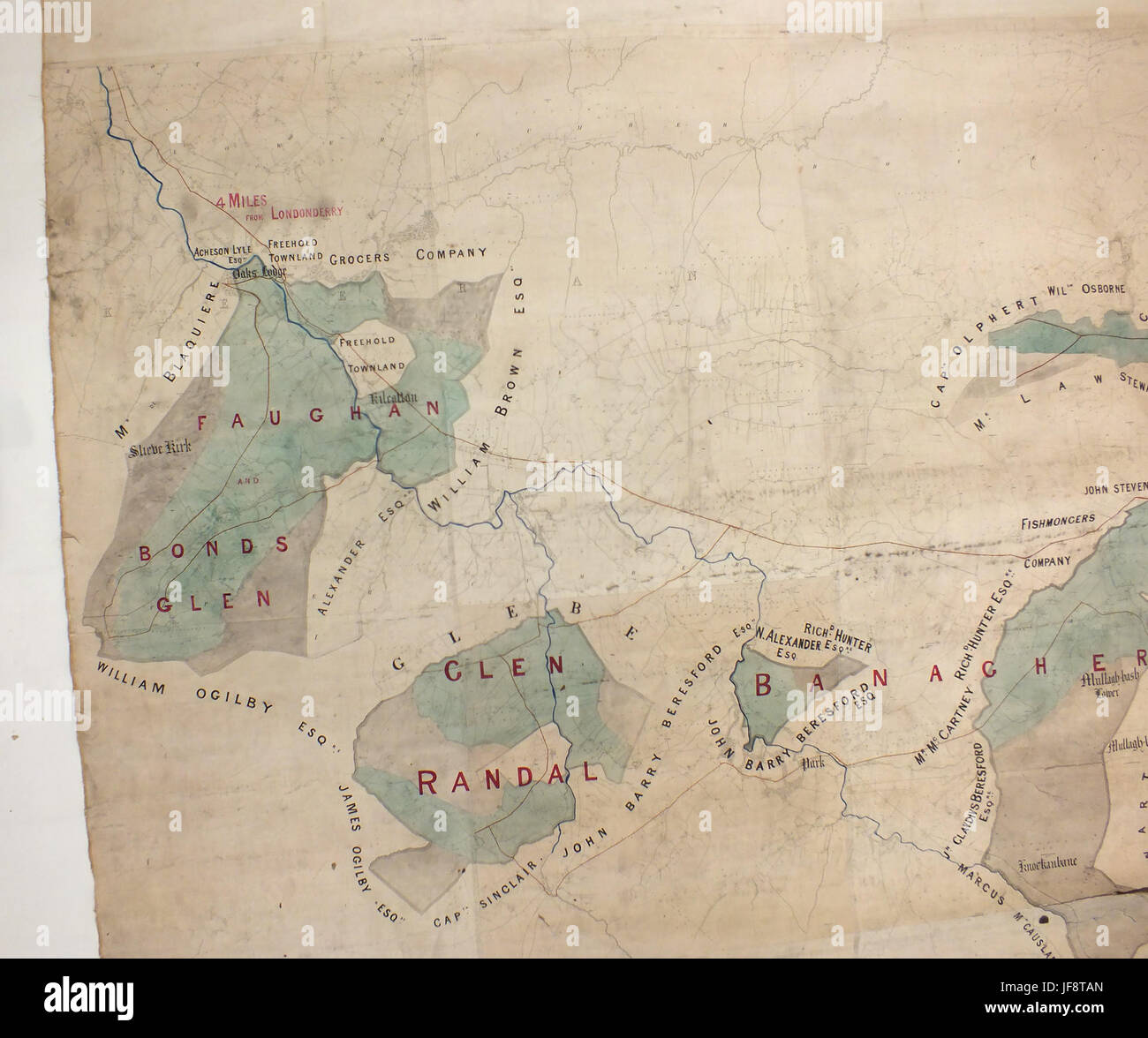 Map of glen hi-res stock photography and images - Alamy