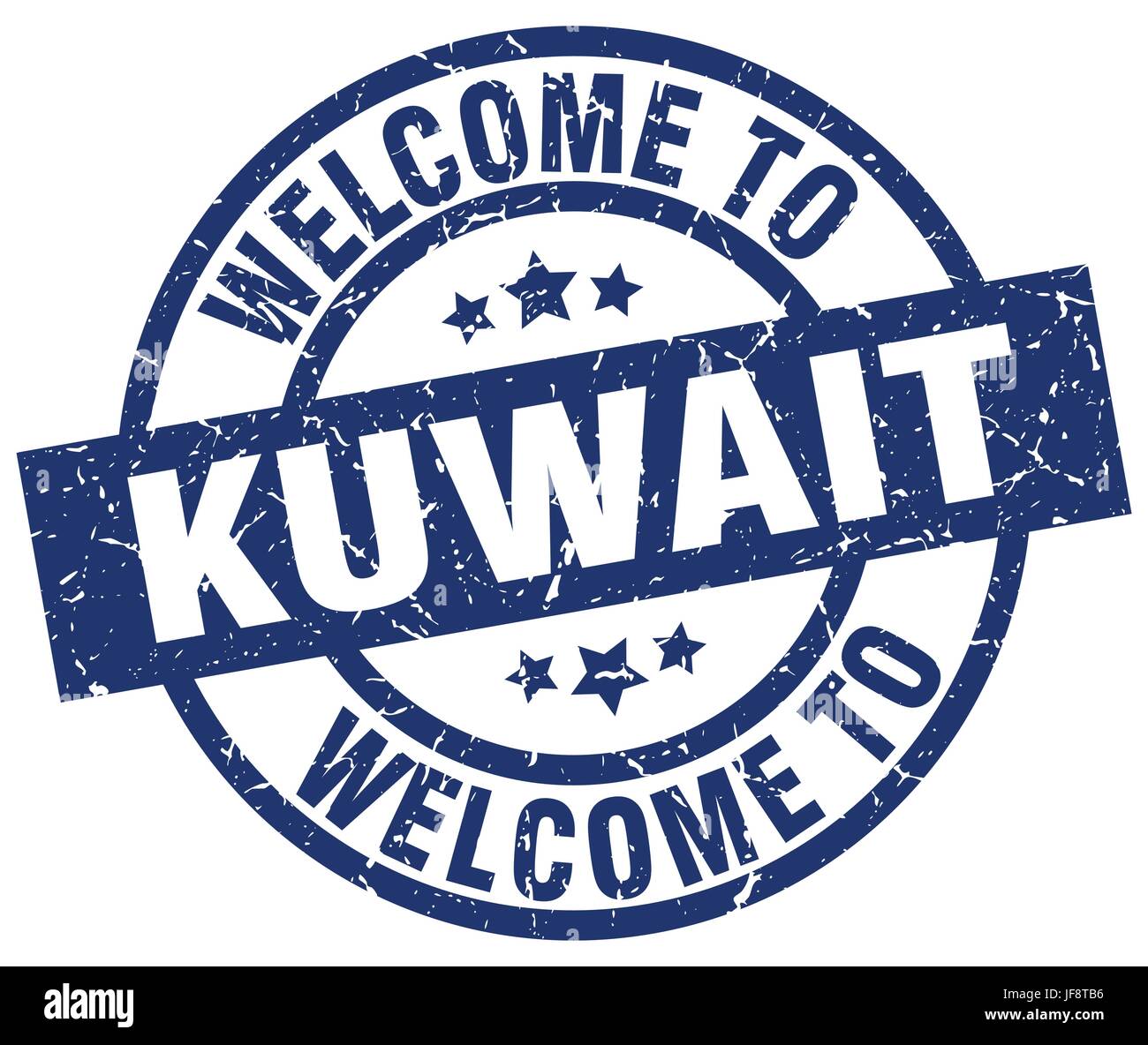 welcome to Kuwait blue stamp Stock Vector Image & Art - Alamy
