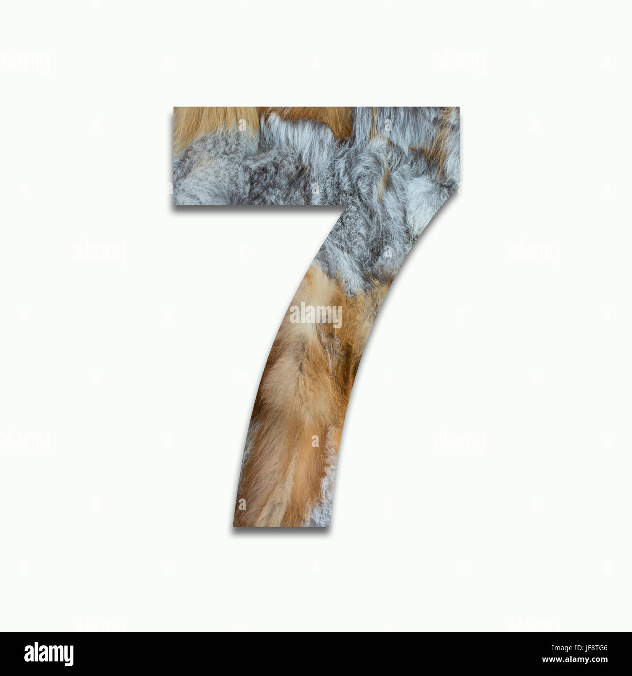 7 red fox fur in a font trained Stock Photo - Alamy