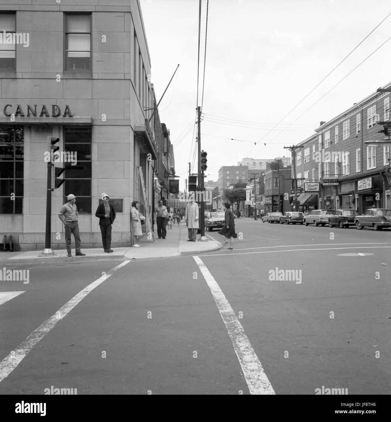 A historical view of Spring Garden Road in Halifax, Nova Scotia ...