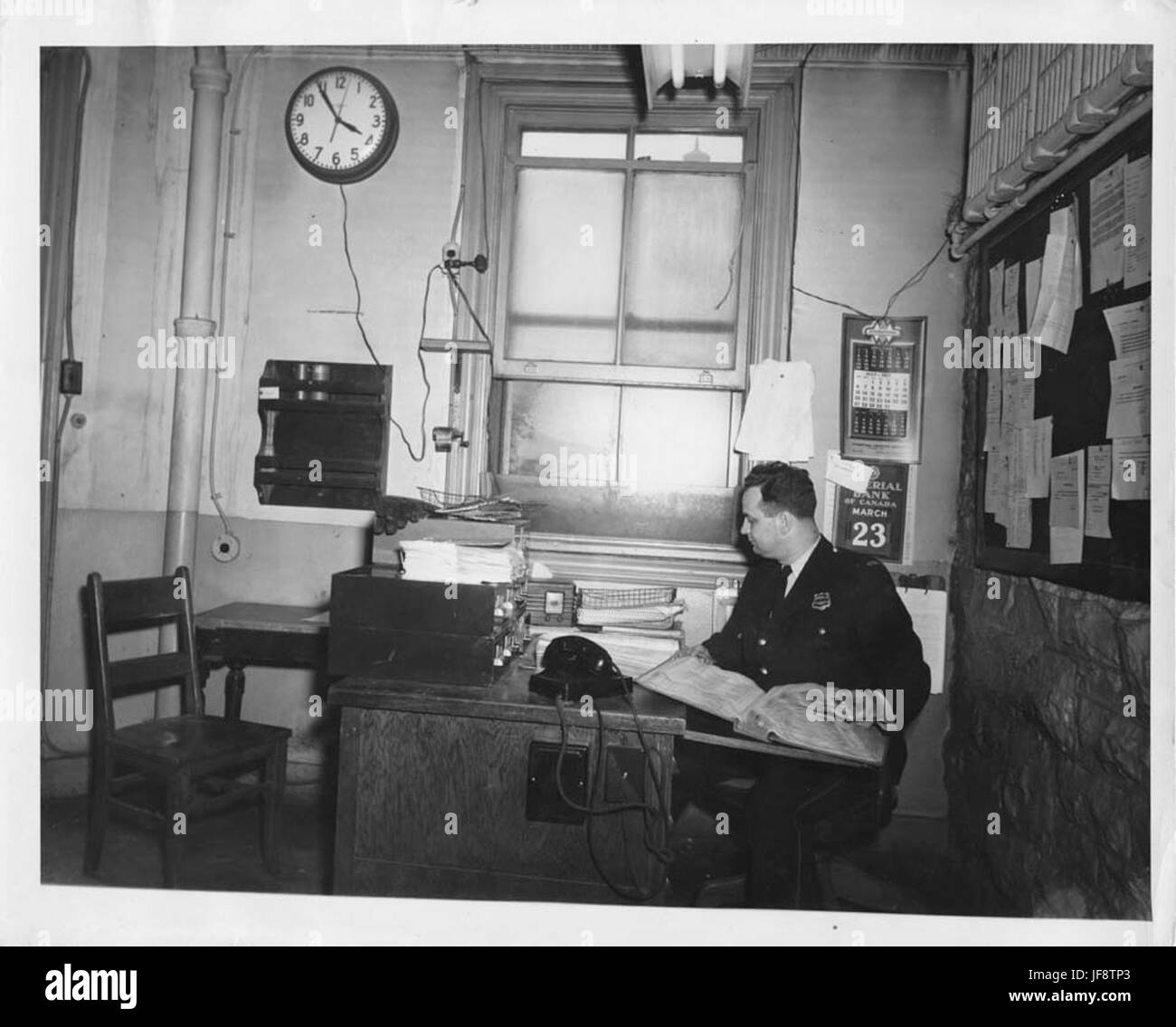Historic photo of Ottawa Police Department traffic administration and ...