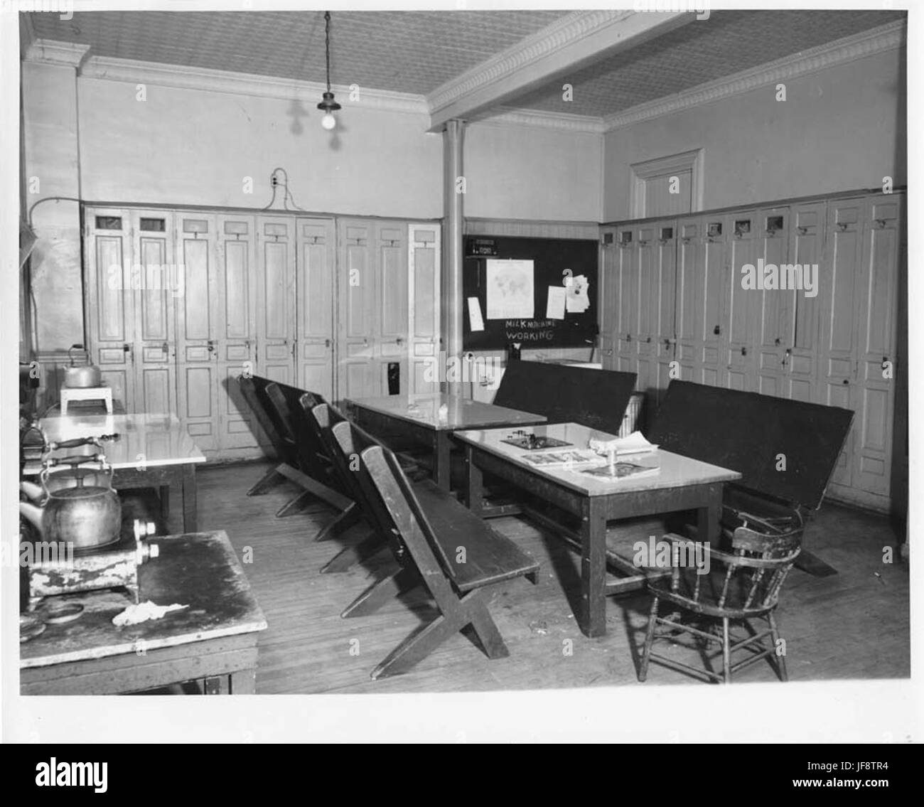 Vintage locker room Black and White Stock Photos & Images - Alamy