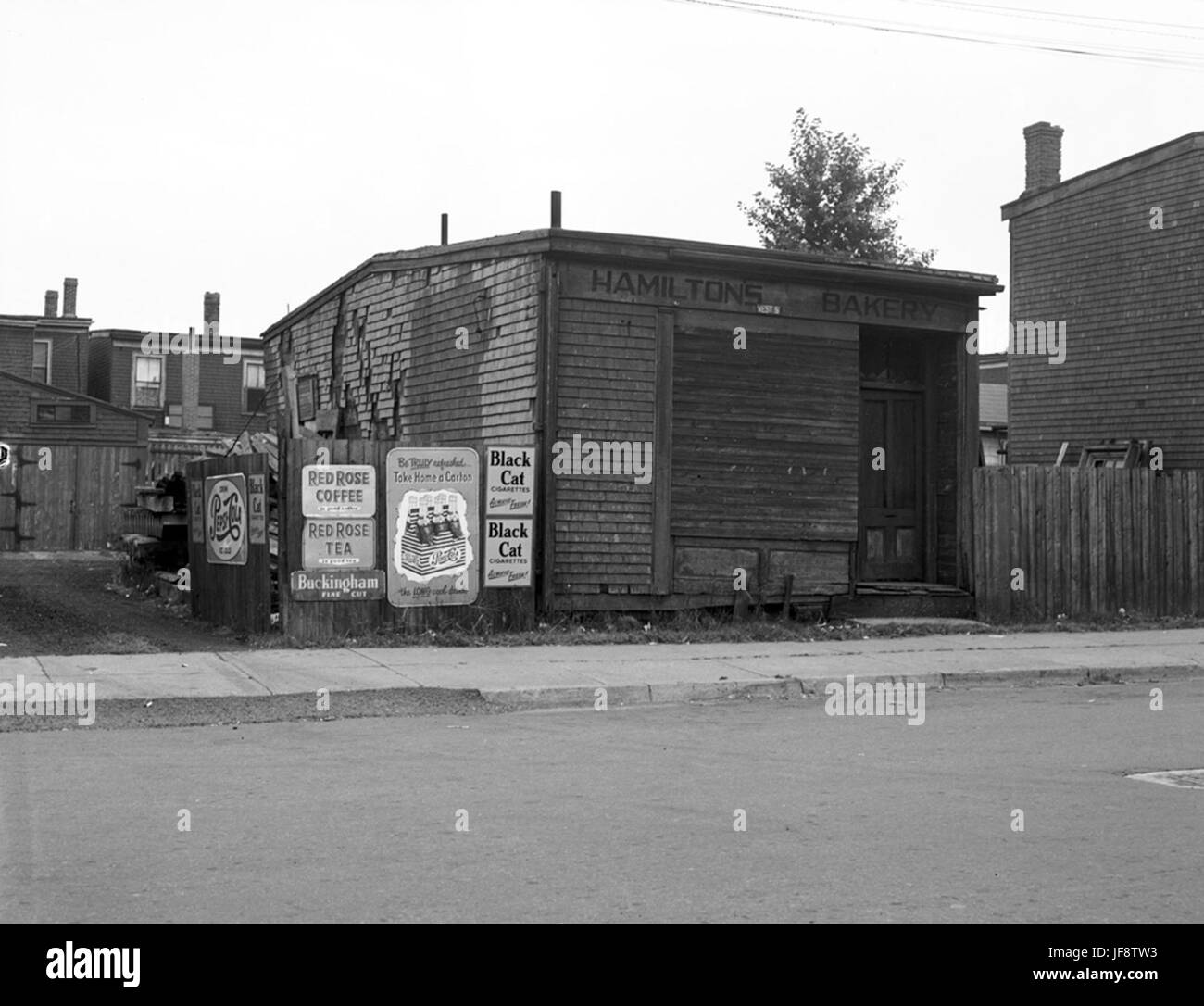 A historical photograph of the Former Hamilton Bakery on West Street in ...