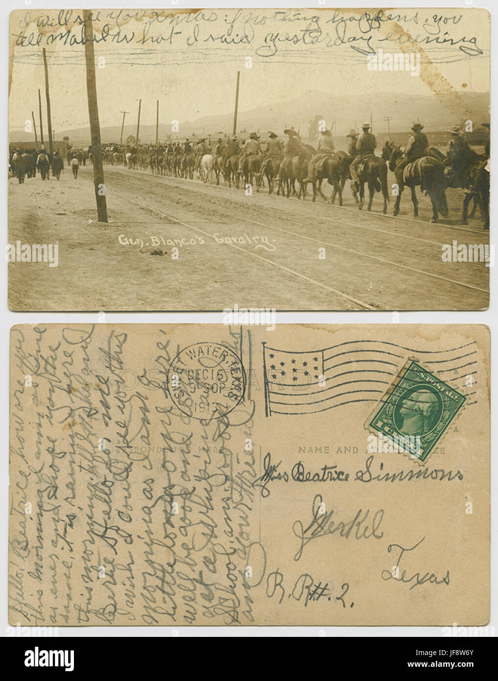 General Lucio Blanco's cavalry unit during the Mexican Revolution ...