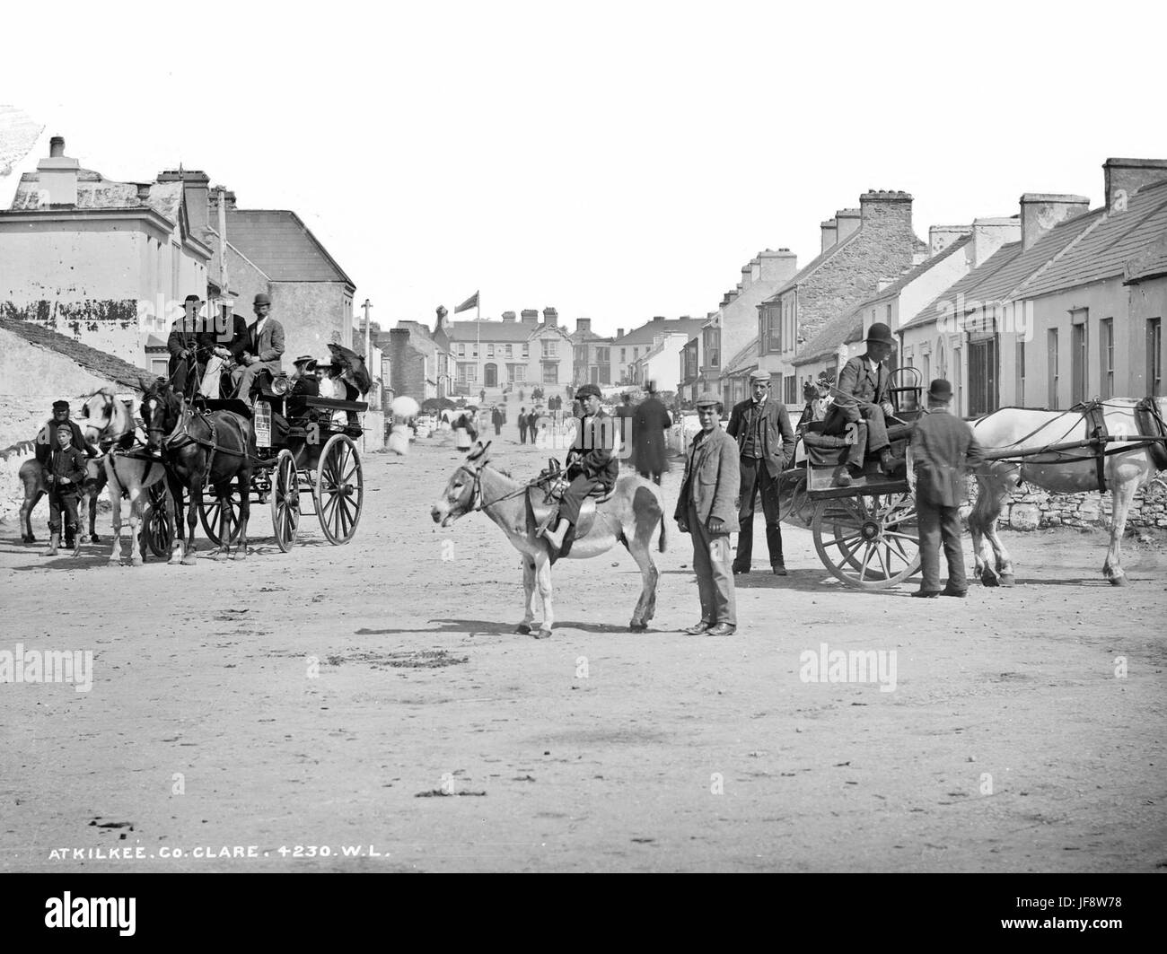 A humorous and lively scene depicting a fair in County Clare, Ireland ...