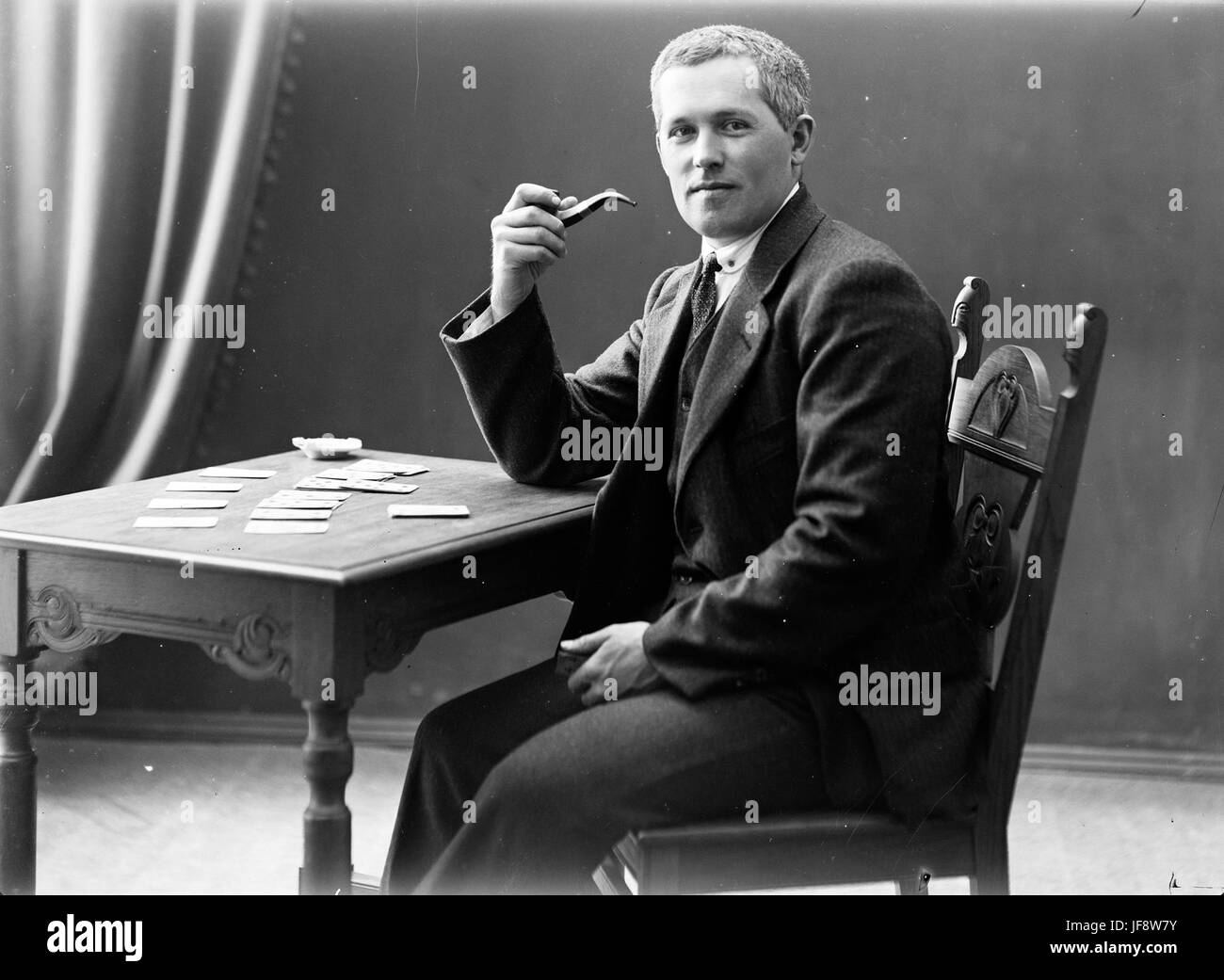 A portrait of Emil O. Steen, captured around 1908-1918, showcasing life ...