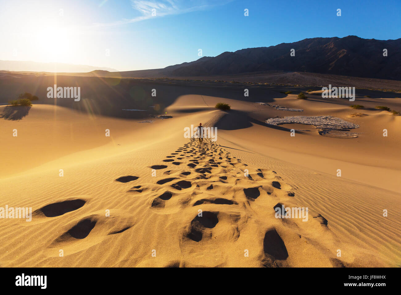 Hike in desert Stock Photo - Alamy