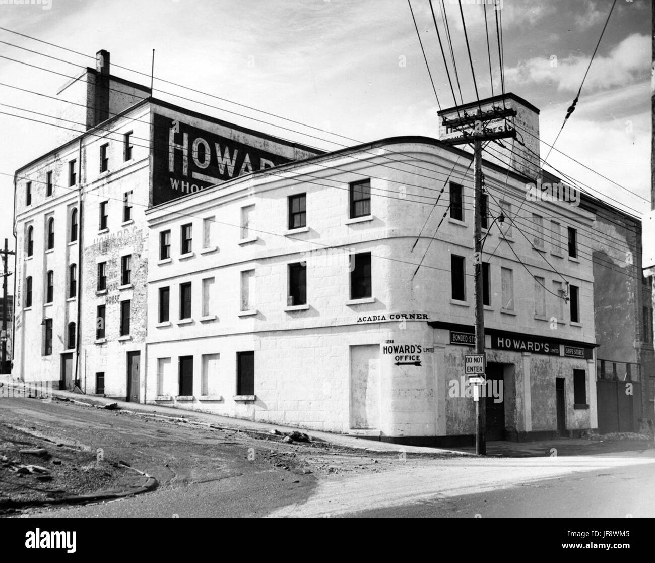 A historic photograph of the Howard's Ltd building in Halifax, Nova ...