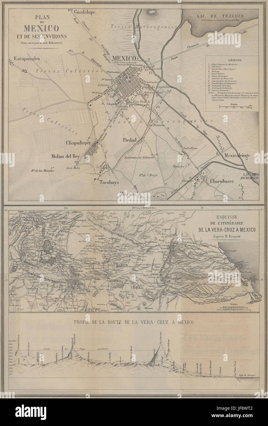 A historical map showcasing Mexico and its surroundings, offering ...