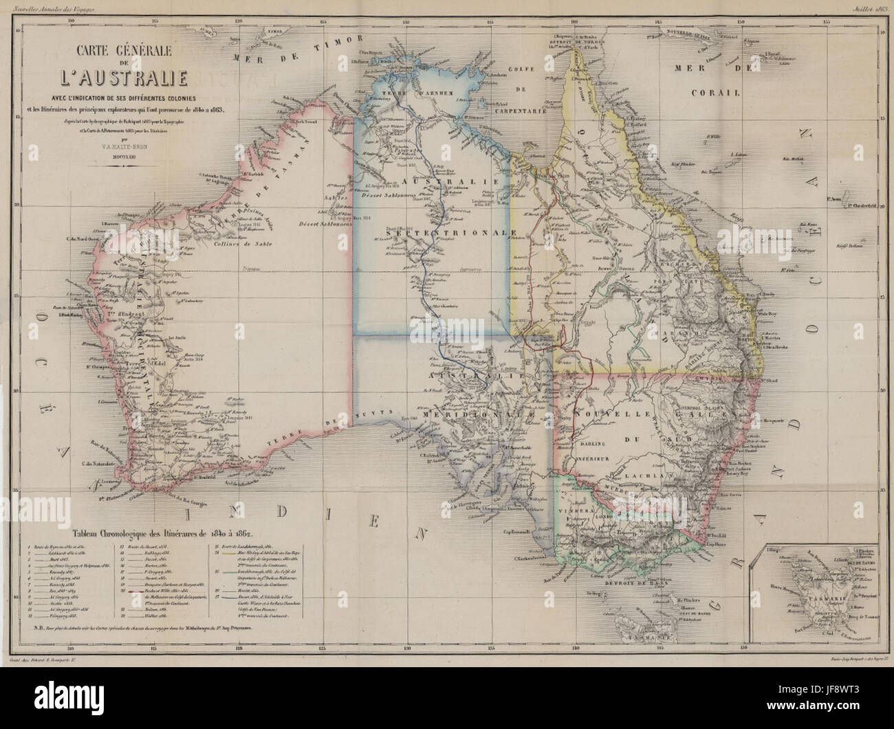 Australie map hi-res stock photography and images - Alamy