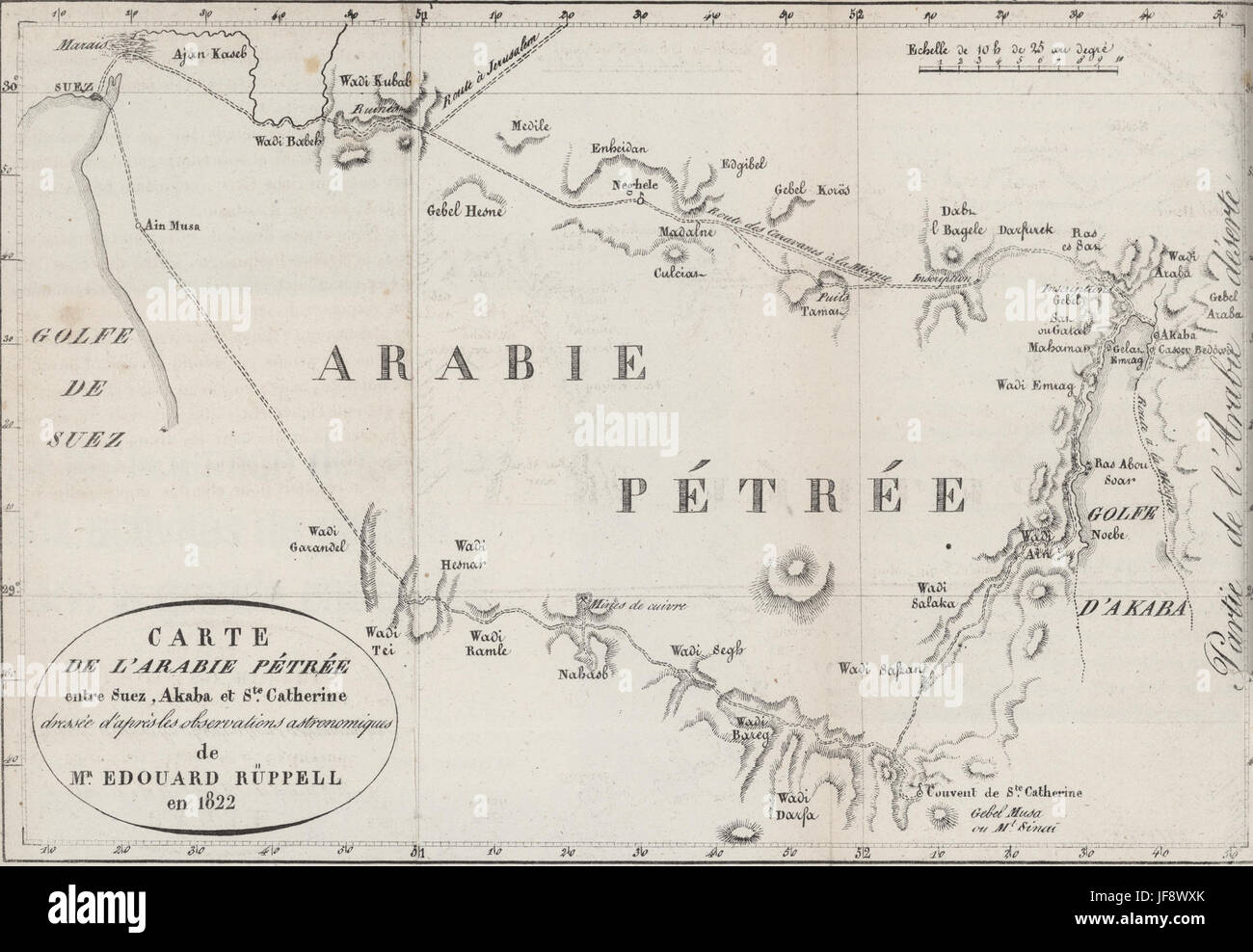 A detailed historical map of Petra, highlighting the ancient routes ...
