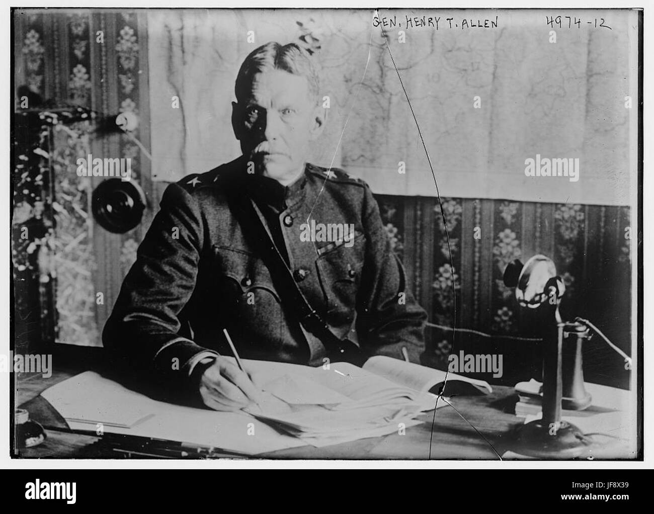 General Henry T. Allen, a prominent U.S. military leader, captured in a ...