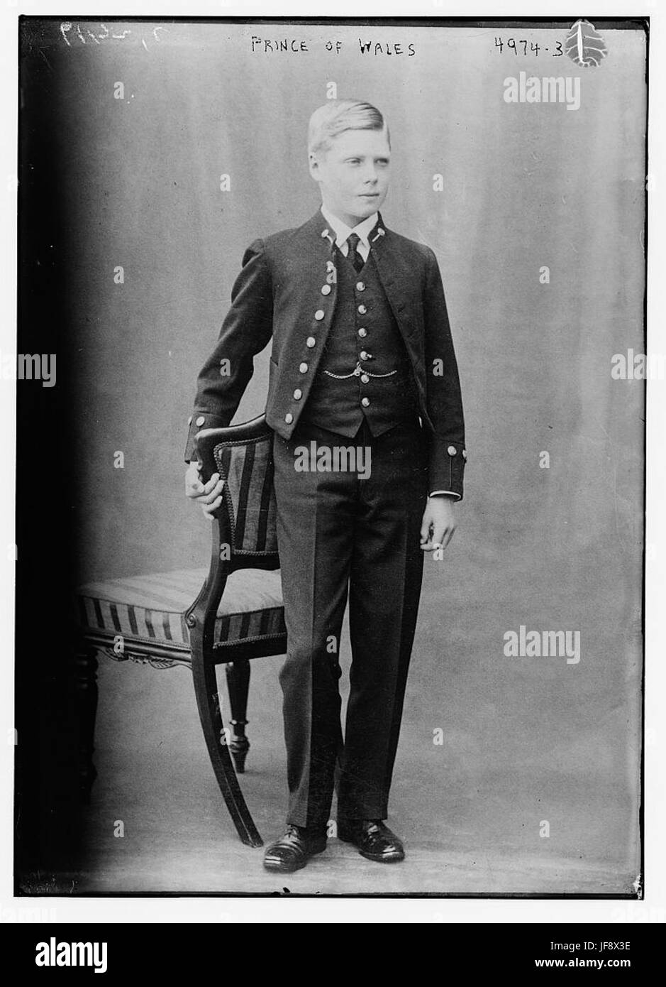 The Prince of Wales, captured in a historical portrait, symbolizing ...