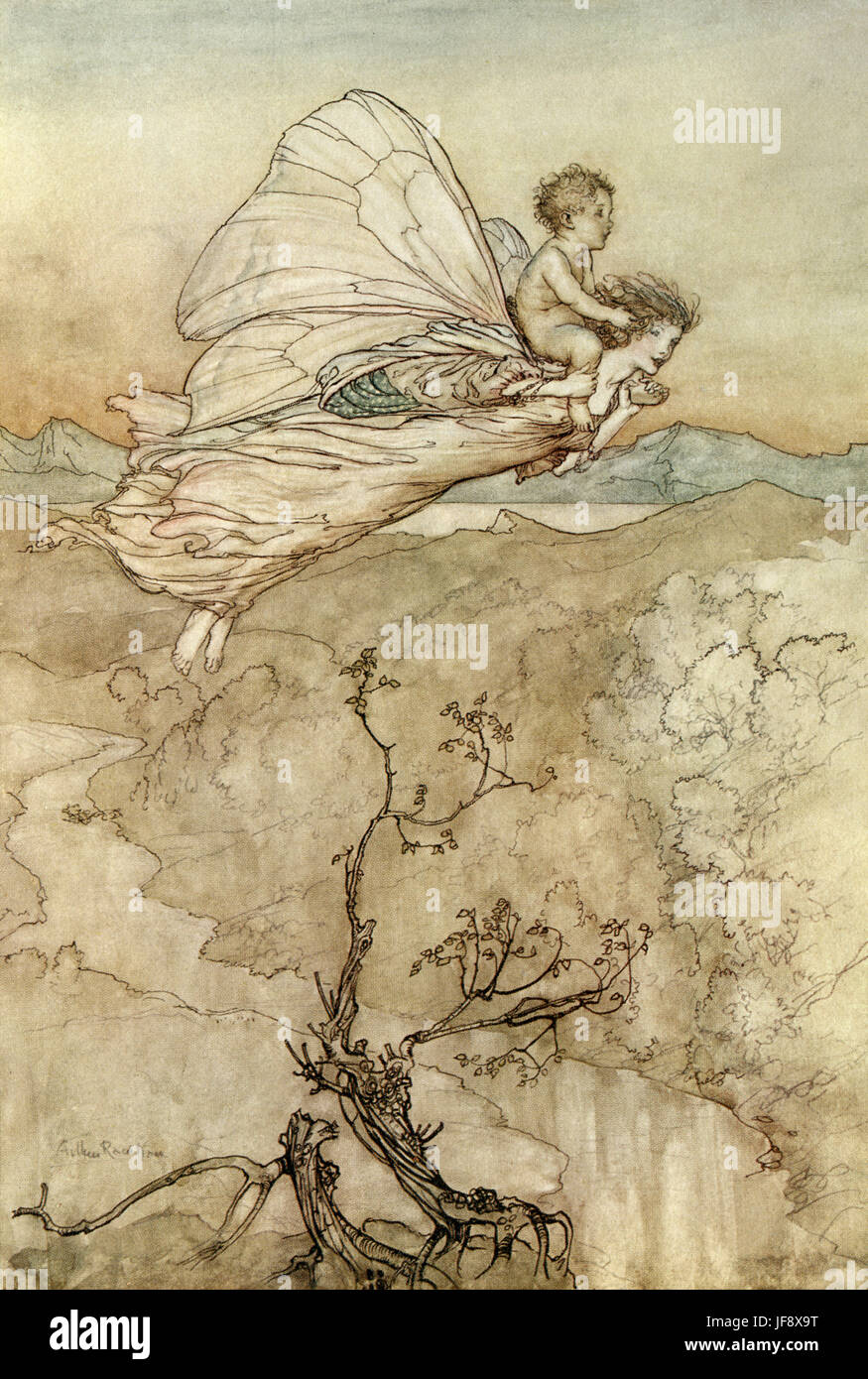 A Midsummer Night's Dream. Illustration by Arthur Rackham (1867 - 1939 ...