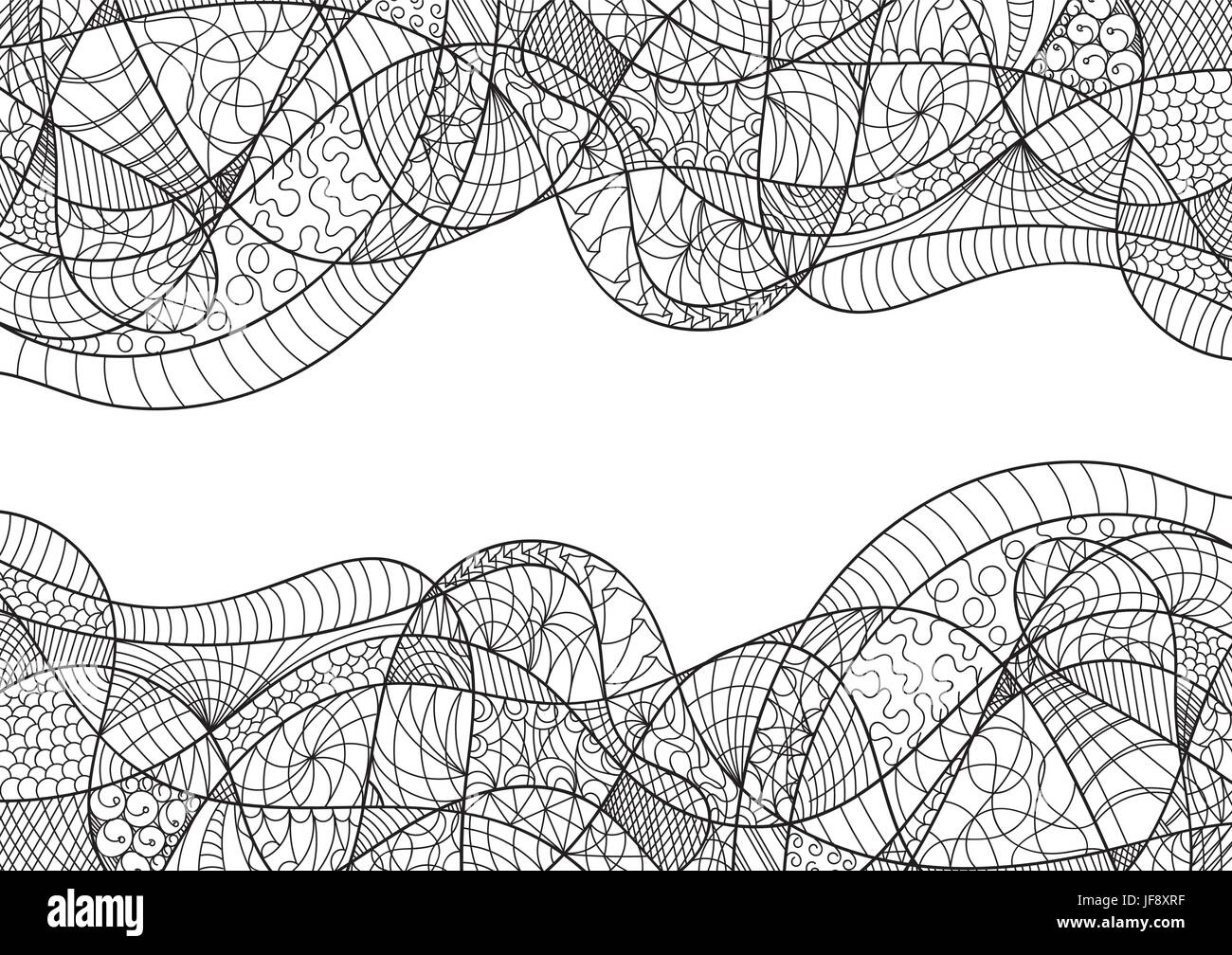 Abstract card zentangle Stock Vector Image & Art - Alamy