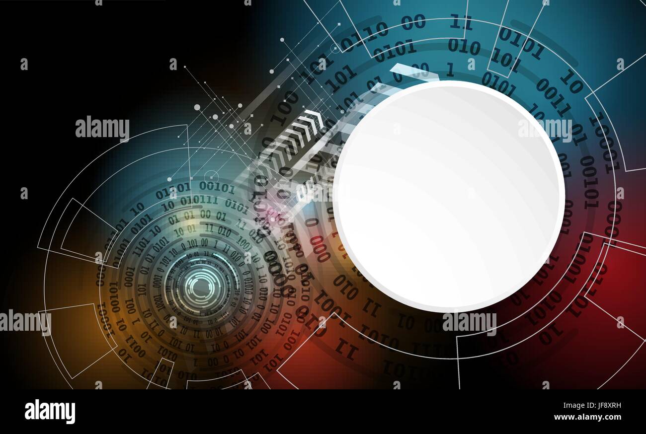 Digital technology world. Business virtual concept Stock Vector Image ...