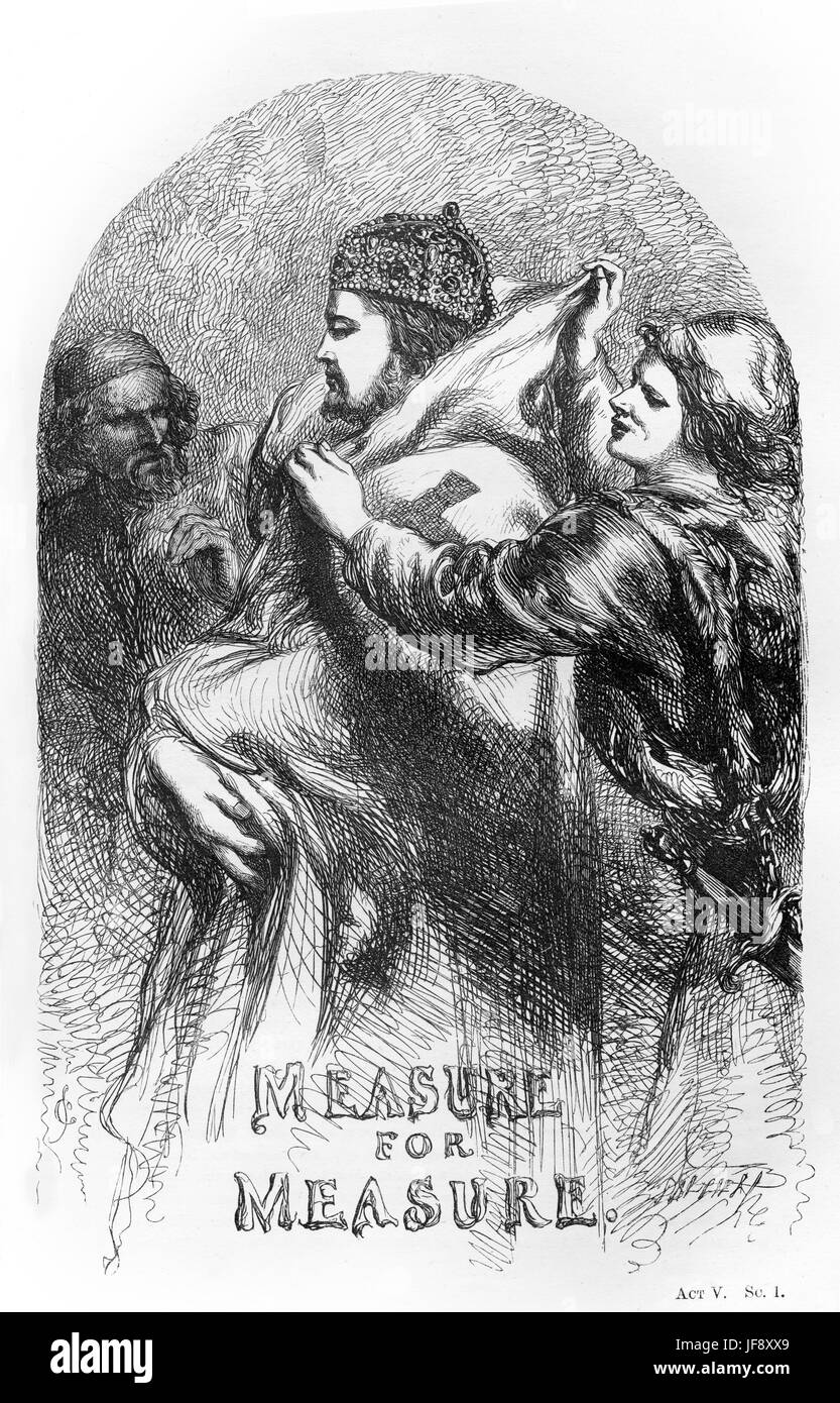 Measure for Measure, play William Shakespeare (1564 – 1616). Title page ...