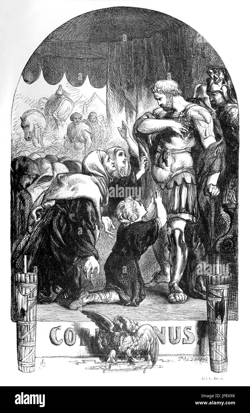 Coriolanus, play William Shakespeare (1564 – 1616). Title page ...