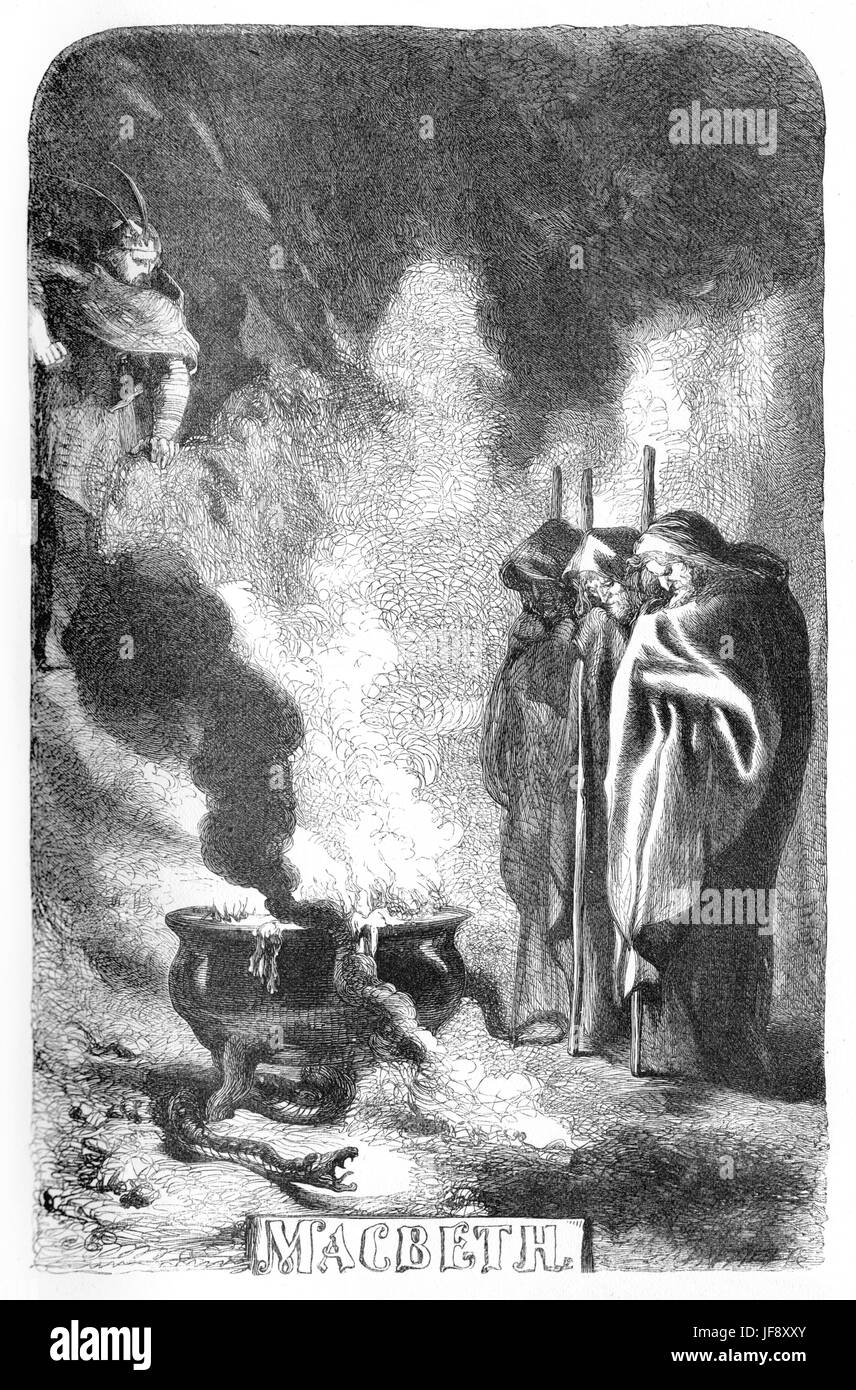 Macbeth, play William Shakespeare (1564 – 1616). Title page ...