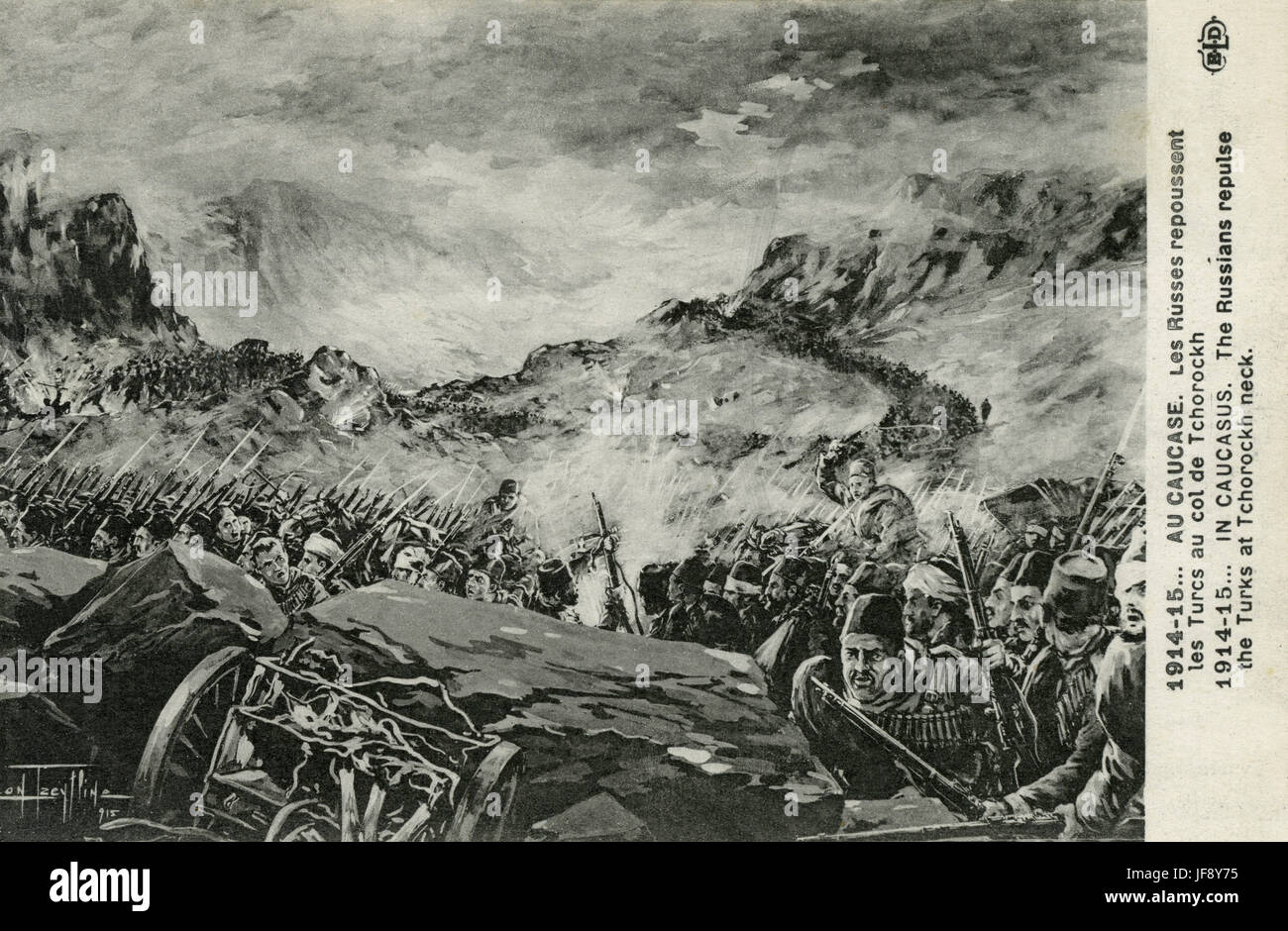 Battle between the Turks and the Russians in the Caucasus, 1914 - 1915 ...